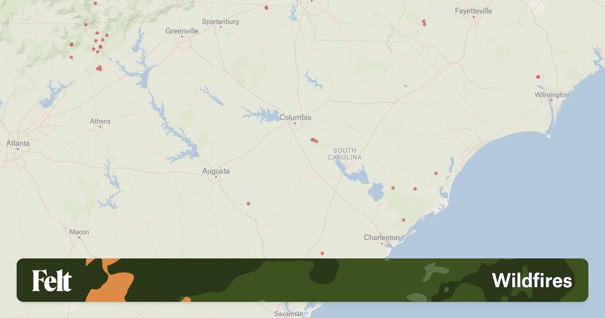Wildfires in South Carolina