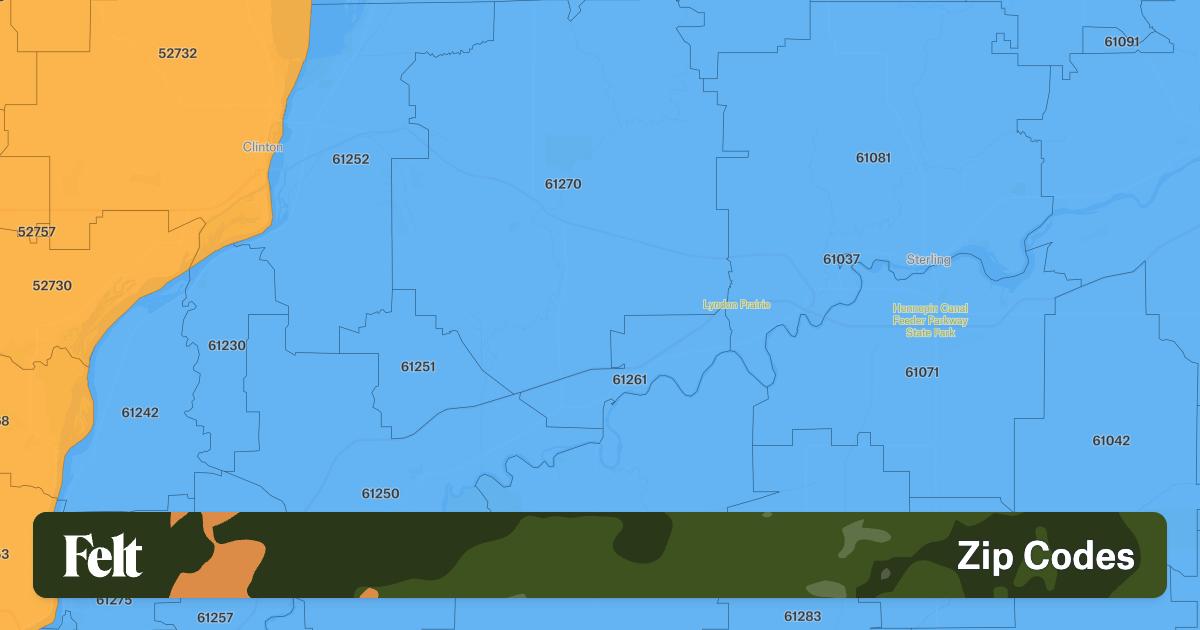 ZIP Codes in Whiteside County, Illinois