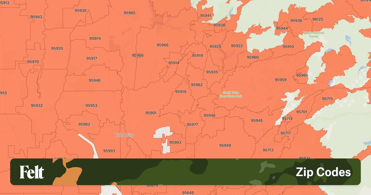 ZIP Codes in Yuba County, California