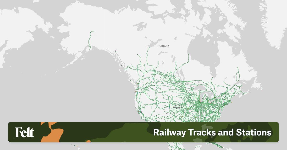 Railway Tracks and Stations in the United States