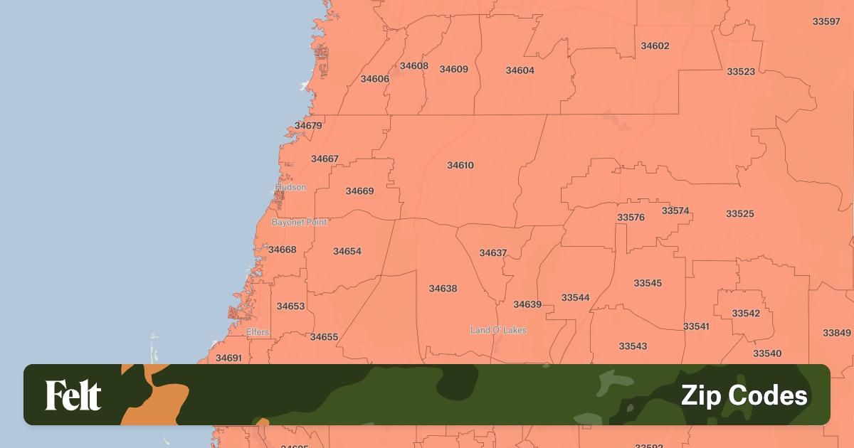 Zip Codes In Pasco County Florida