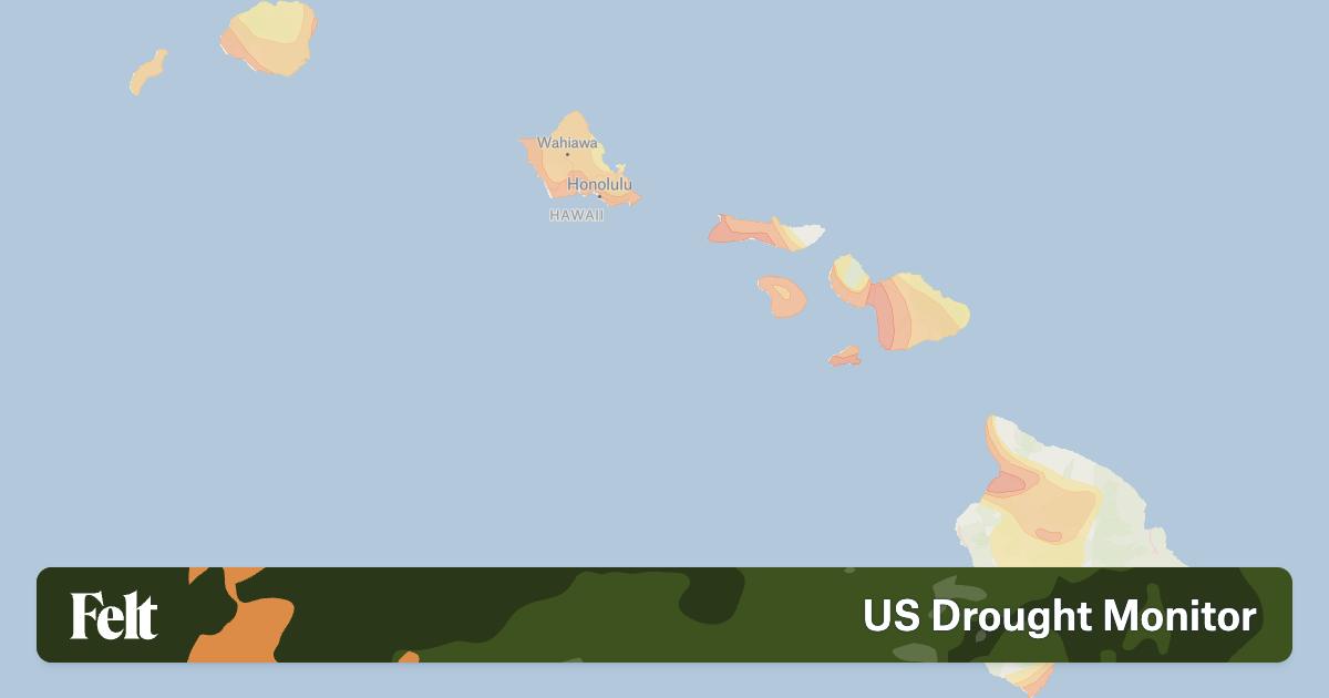 US Drought Monitor in Hawaii