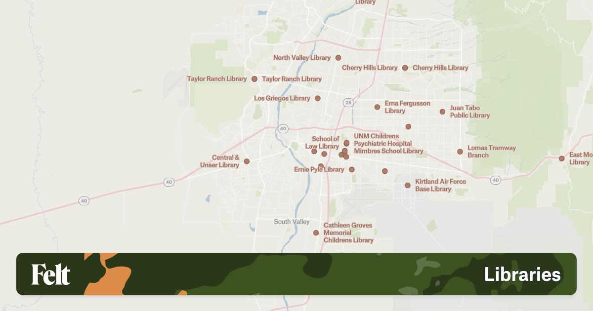 Libraries in the city of Albuquerque, New Mexico