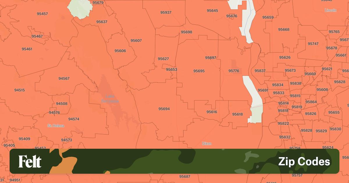 ZIP Codes in Yolo County, California