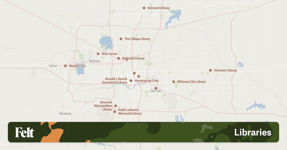 Libraries in the city of Oklahoma City, Oklahoma