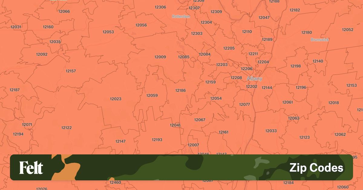 ZIP Codes in Albany County, New York