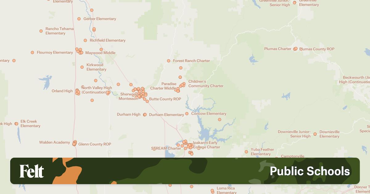 US Public Schools in Butte County, California