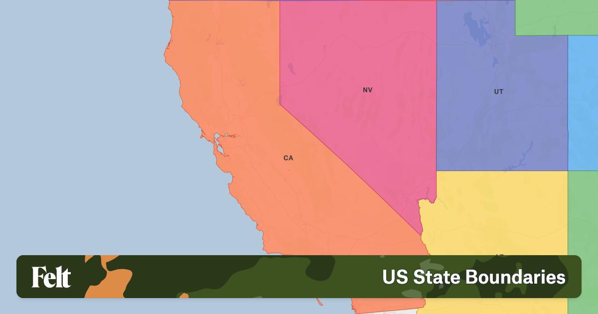 State Boundaries in California