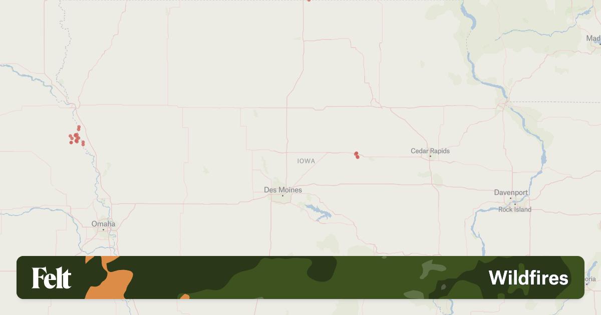 Wildfires in Iowa