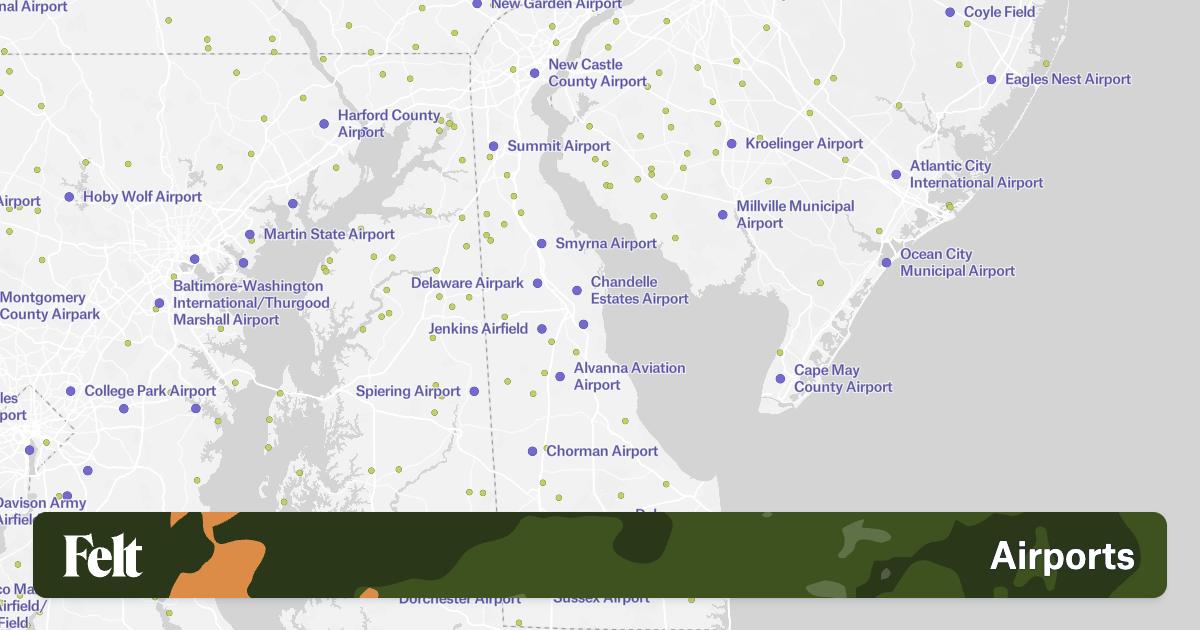 Airports in Delaware