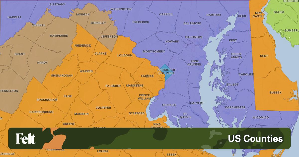 Counties in Maryland