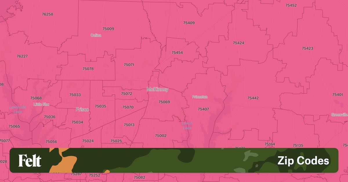 ZIP Codes in Collin County, Texas