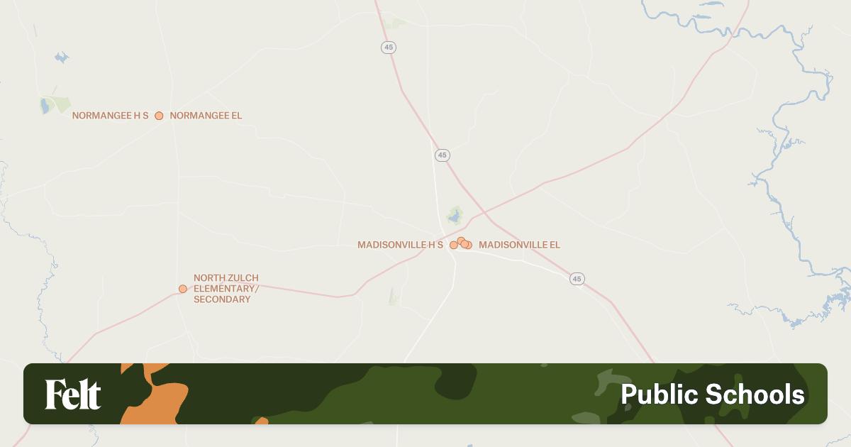 US Public Schools in Madison County, Texas