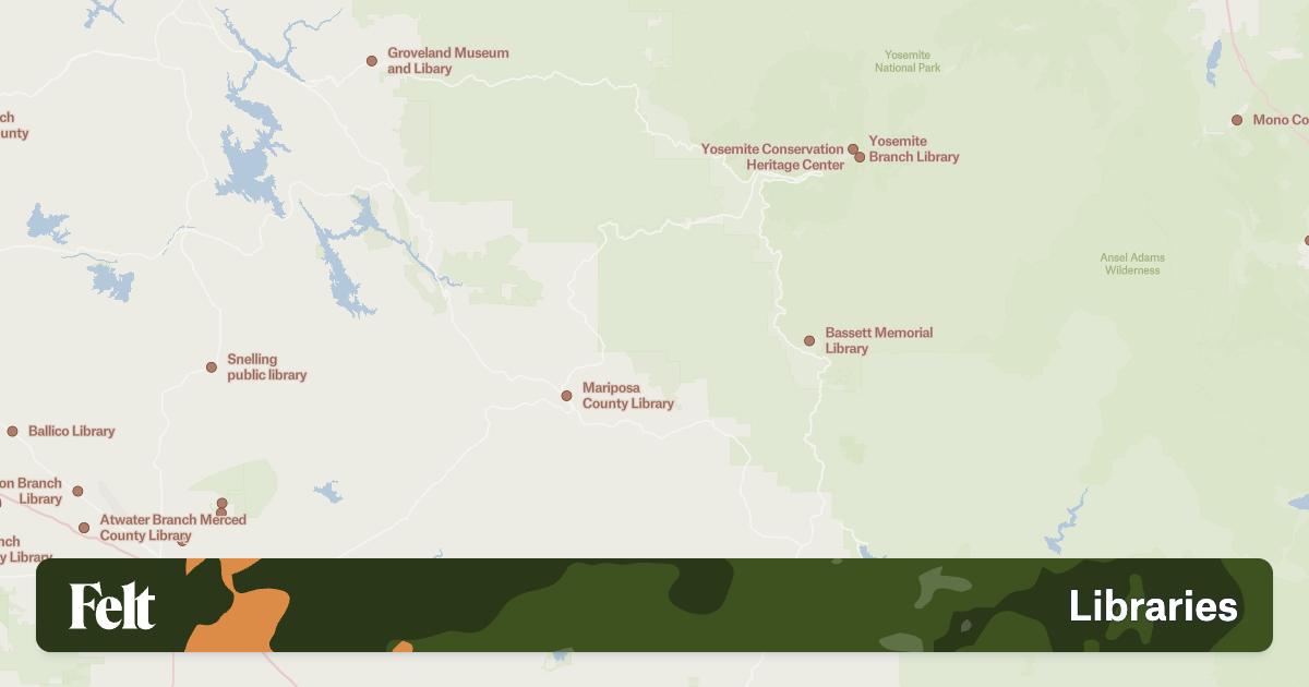 Libraries in Mariposa County, California