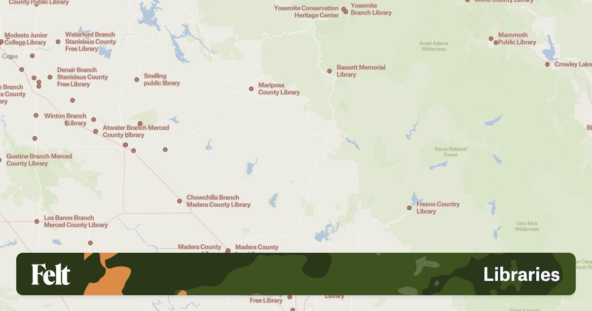 Libraries in Madera County, California