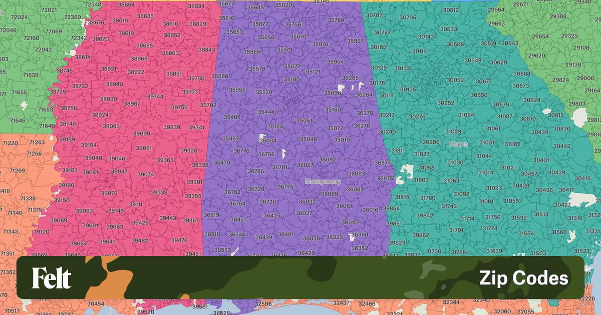 ZIP Codes in Alabama