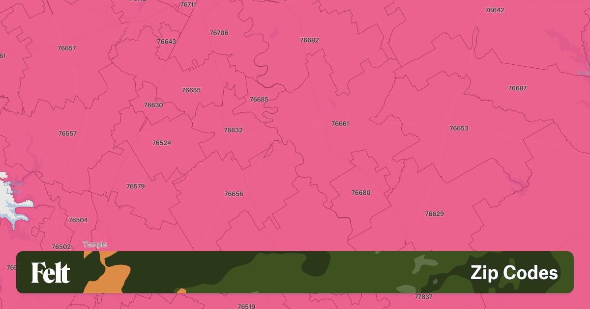 ZIP Codes in Falls County, Texas