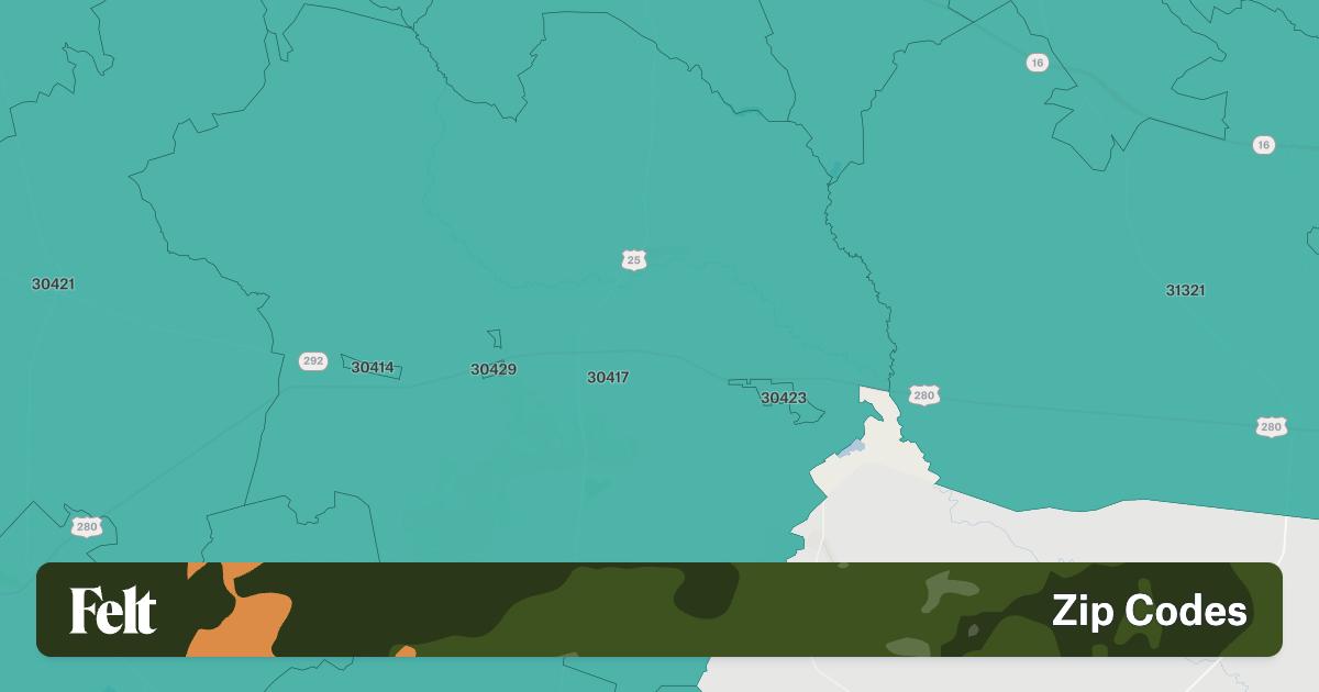 ZIP Codes in Evans County, Georgia