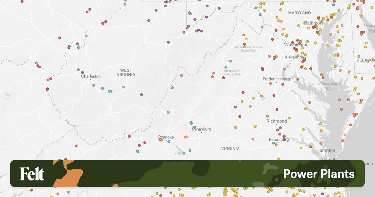 Power plants in Virginia