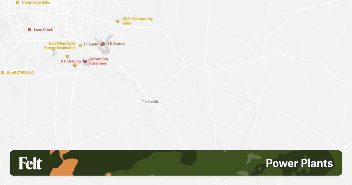 Power plants in Wilson County, Texas