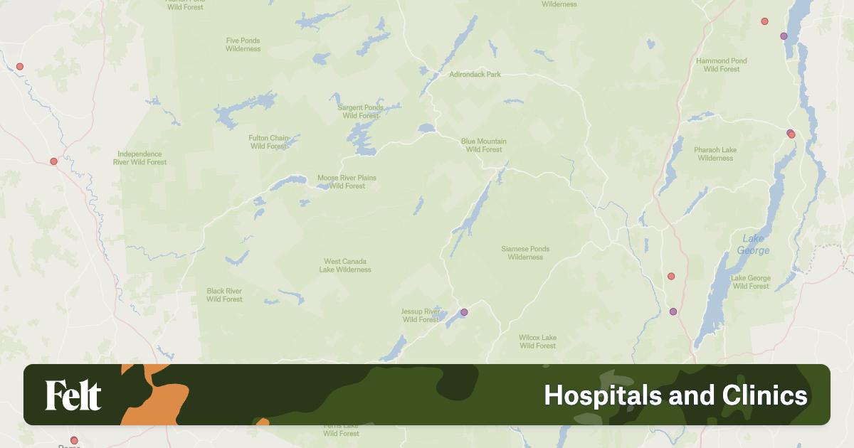 Hospitals and clinics in Hamilton County, New York