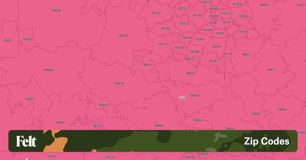 ZIP Codes in Hays County, Texas