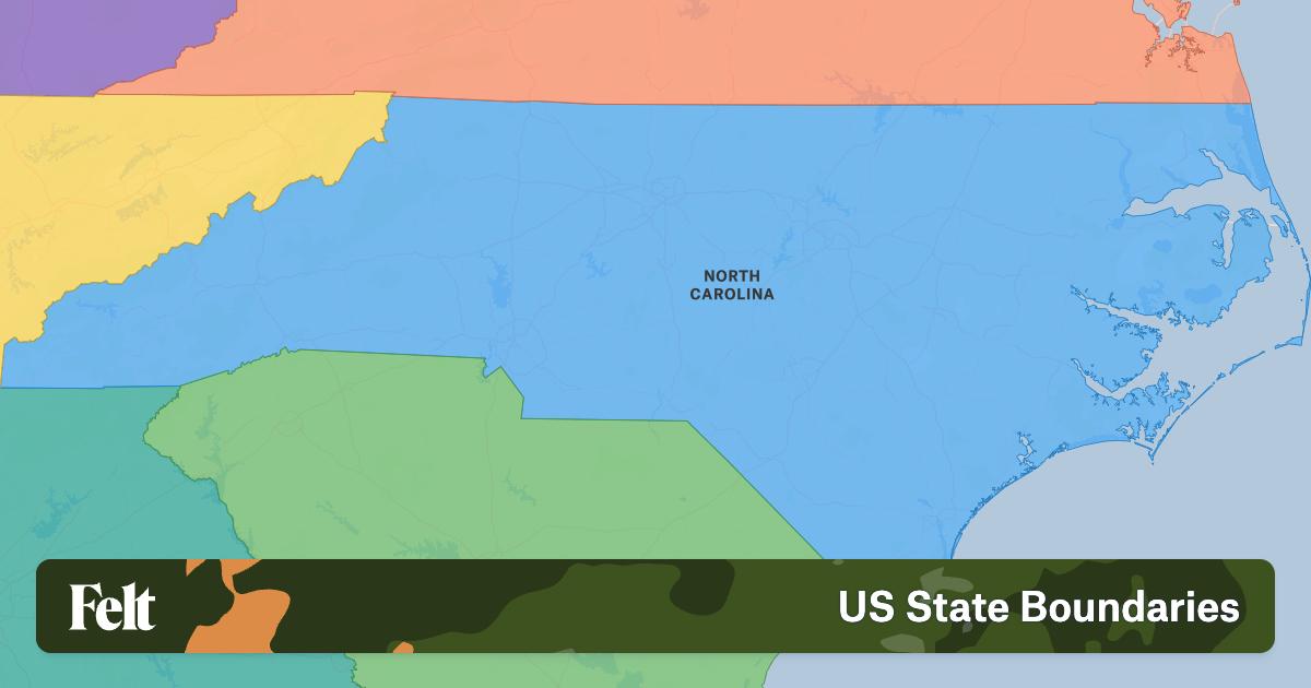 State Boundaries in North Carolina
