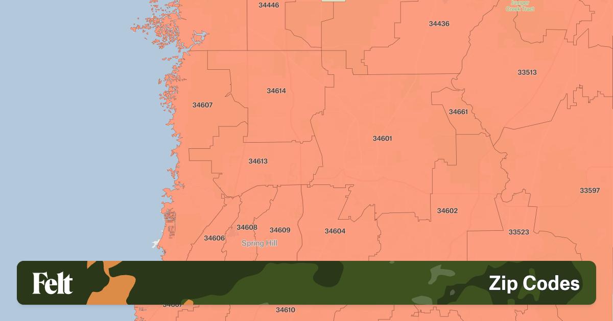 ZIP Codes in Hernando County, Florida