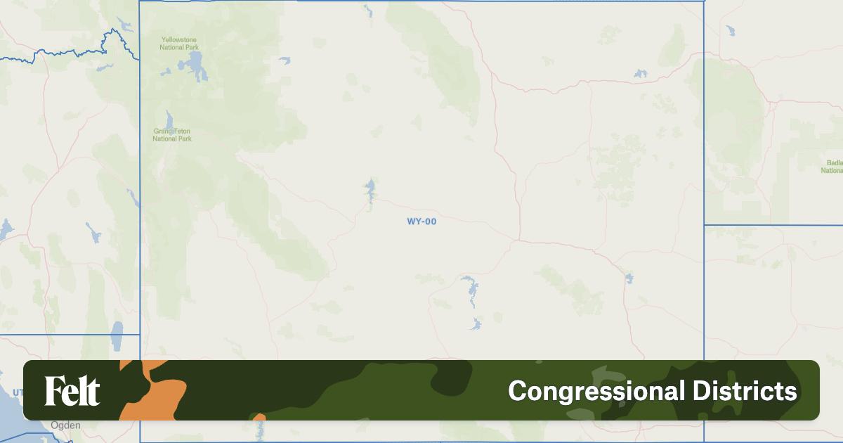 Congressional Districts in Wyoming