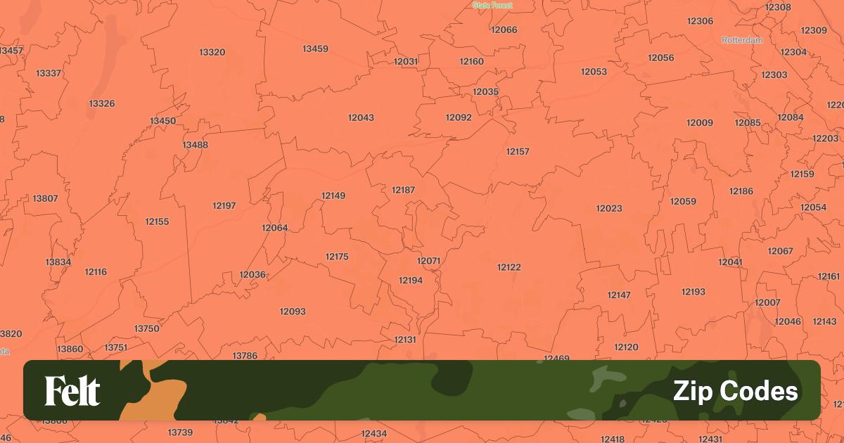 ZIP Codes in Schoharie County, New York