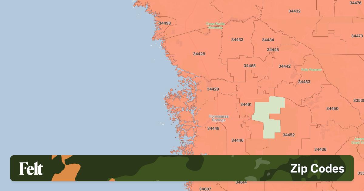 ZIP Codes in Citrus County, Florida