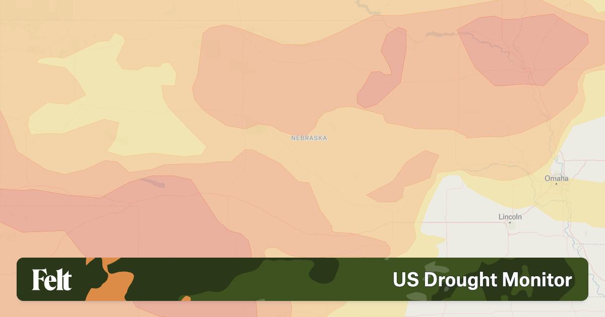 US Drought Monitor in Nebraska