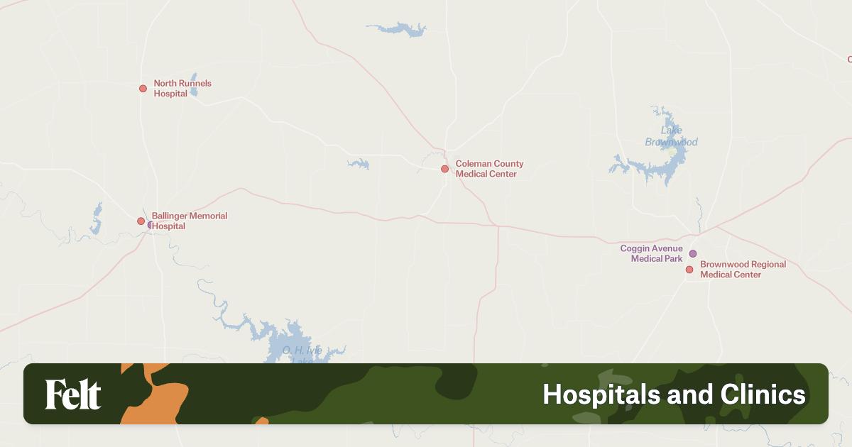 Hospitals and clinics in Coleman County, Texas