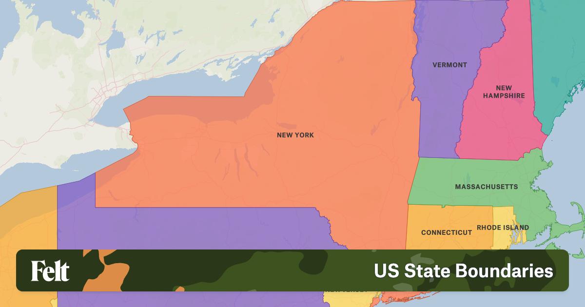 State Boundaries in New York