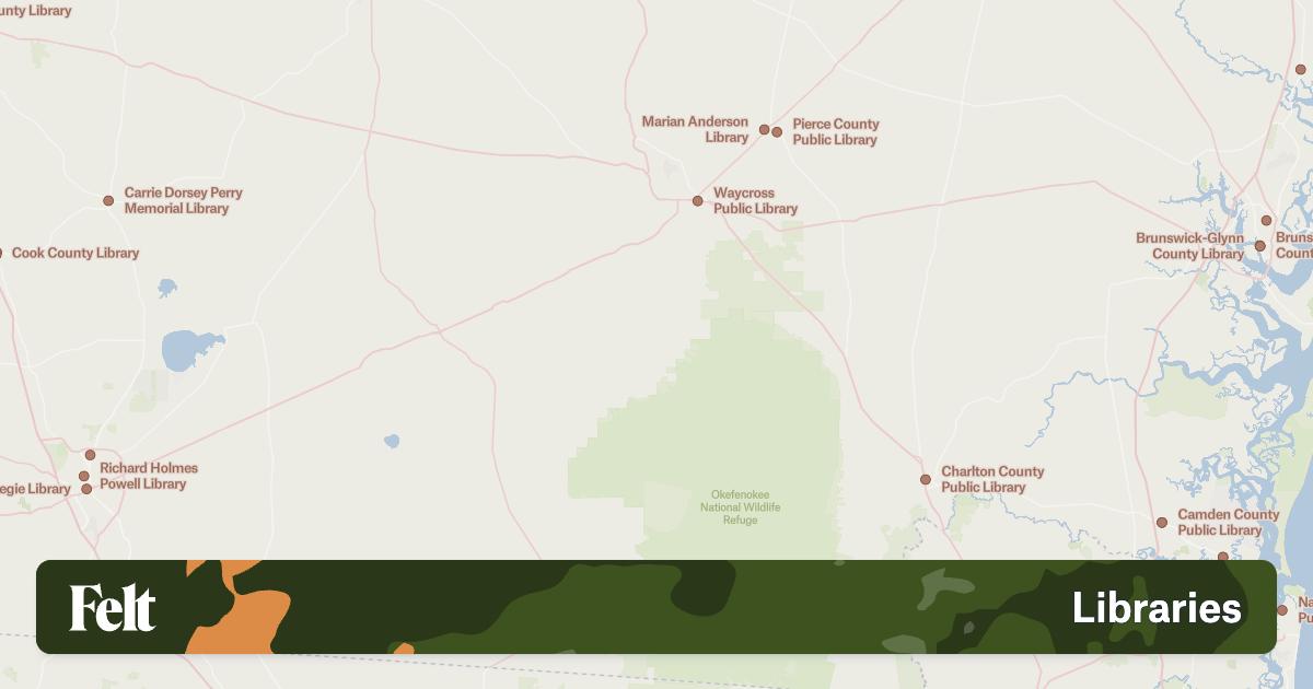 Libraries in Ware County, Georgia