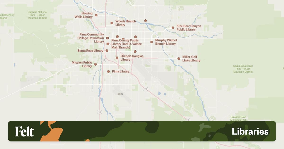 Libraries in the city of Tucson, Arizona