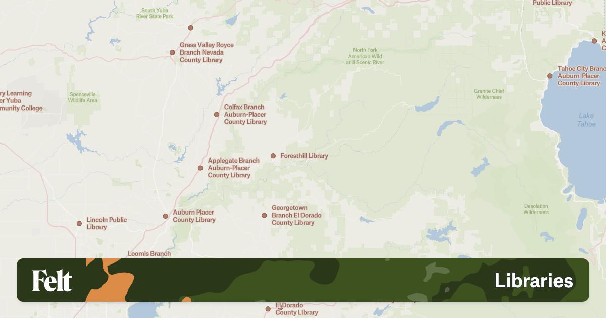 Libraries in Placer County, California