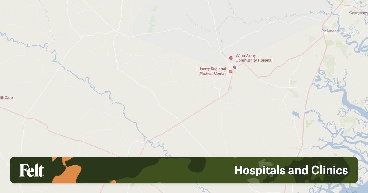 Hospitals and clinics in Long County, Georgia