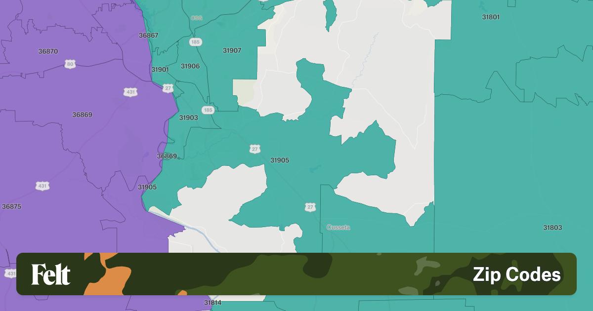 ZIP Codes in Chattahoochee County, Georgia