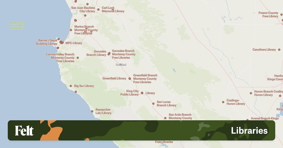 Libraries in Monterey County, California