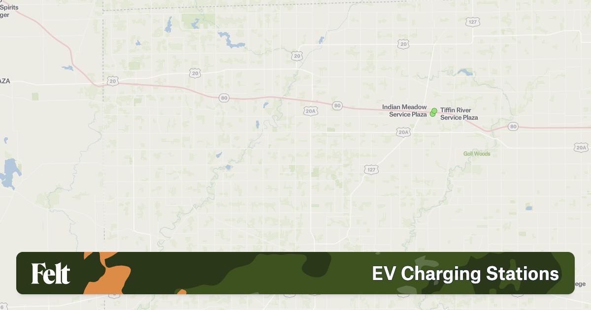 Electric Vehicle Charging Stations in Williams County, Ohio