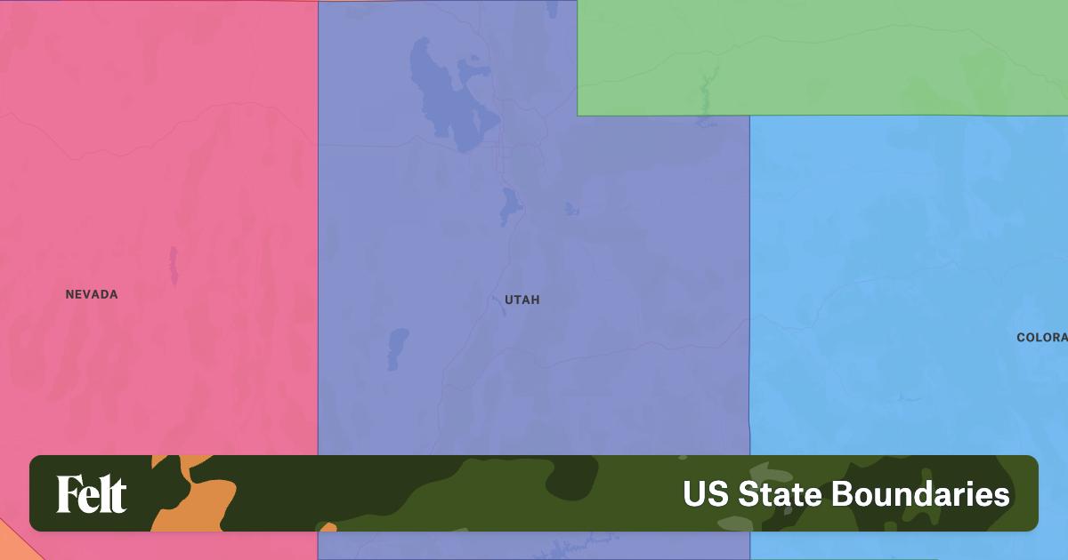 State Boundaries in Utah