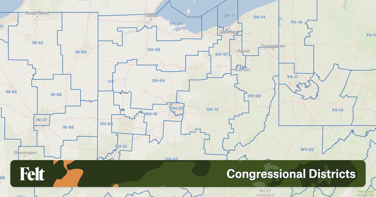Congressional Districts in Ohio