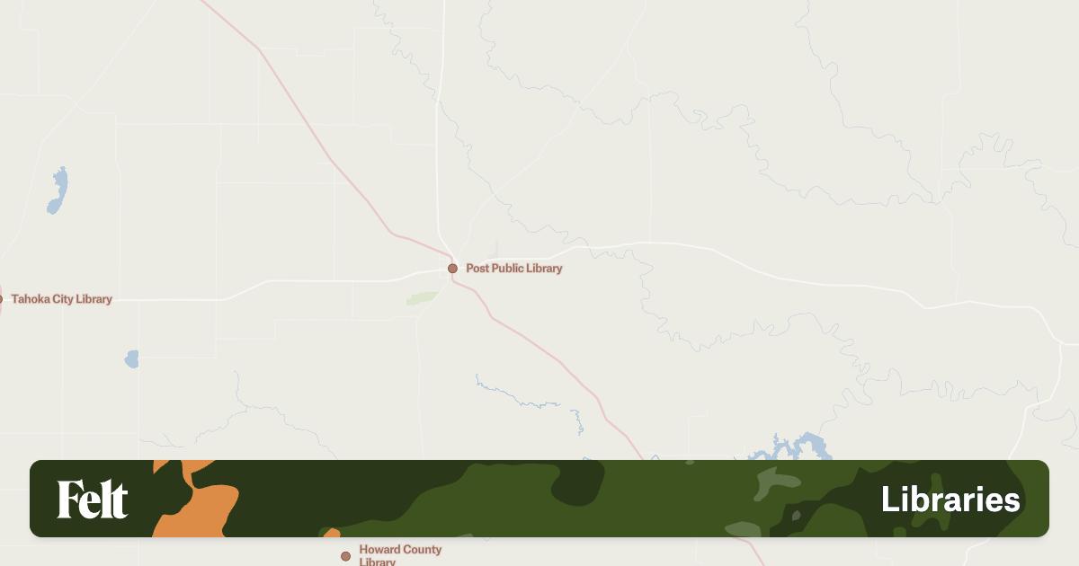 Libraries in Garza County, Texas