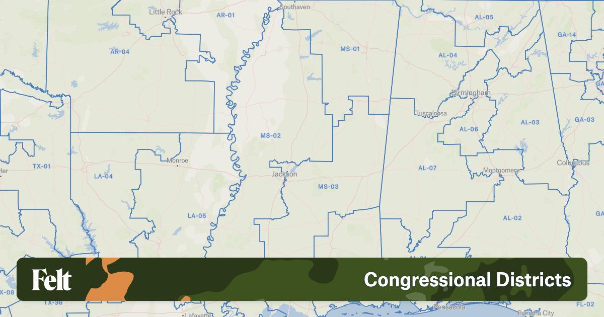 Congressional Districts in Mississippi