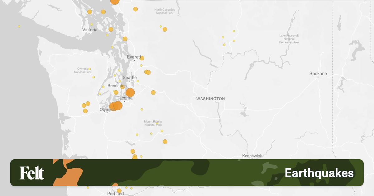 Earthquakes in Washington