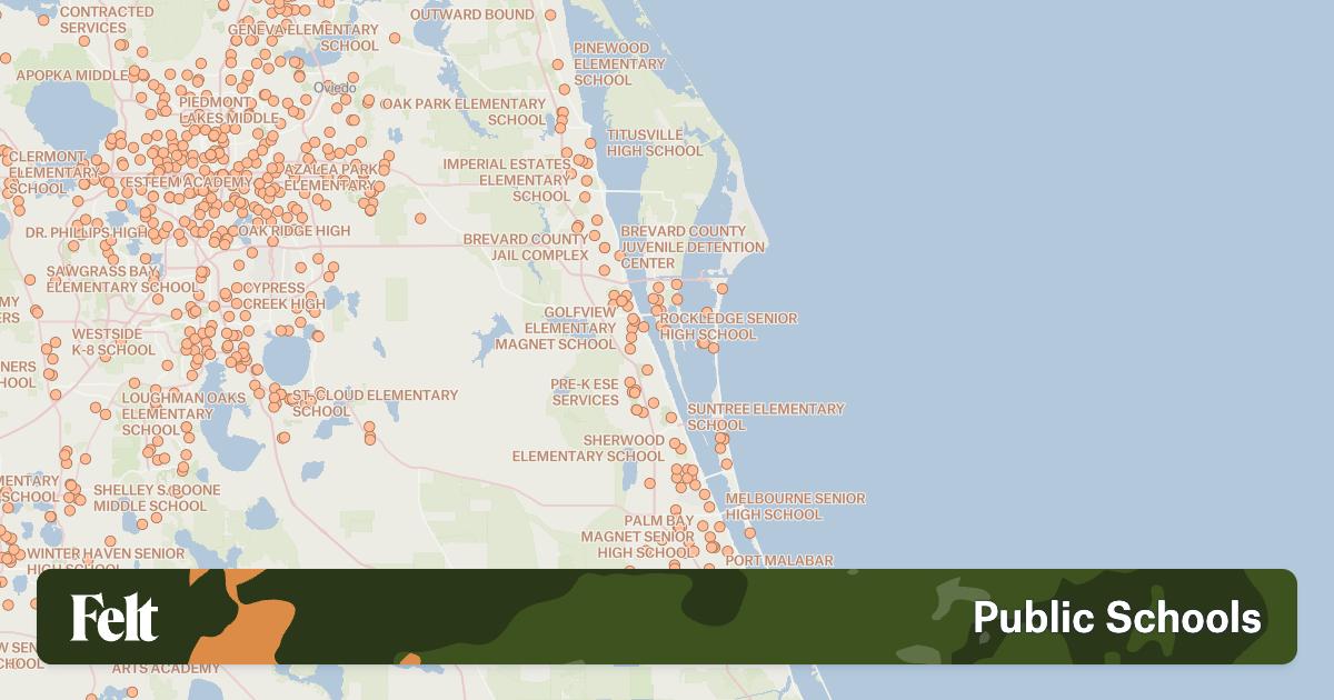 Map Of Brevard County Florida