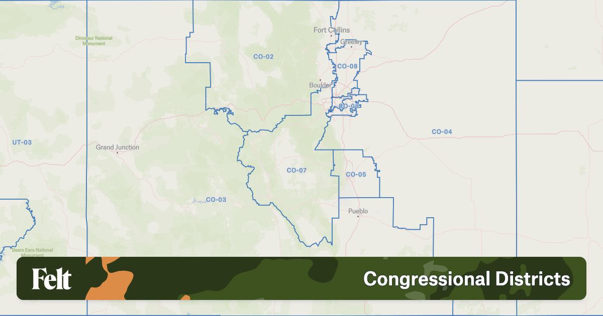 Congressional Districts in Colorado
