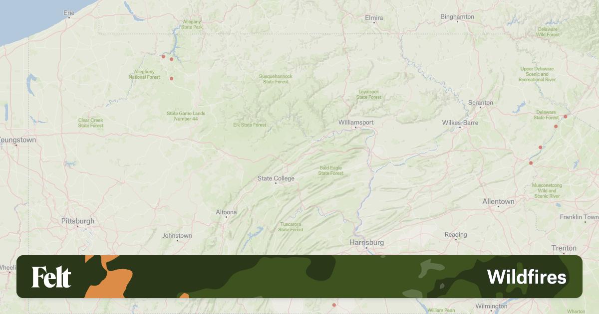 Wildfires in Pennsylvania
