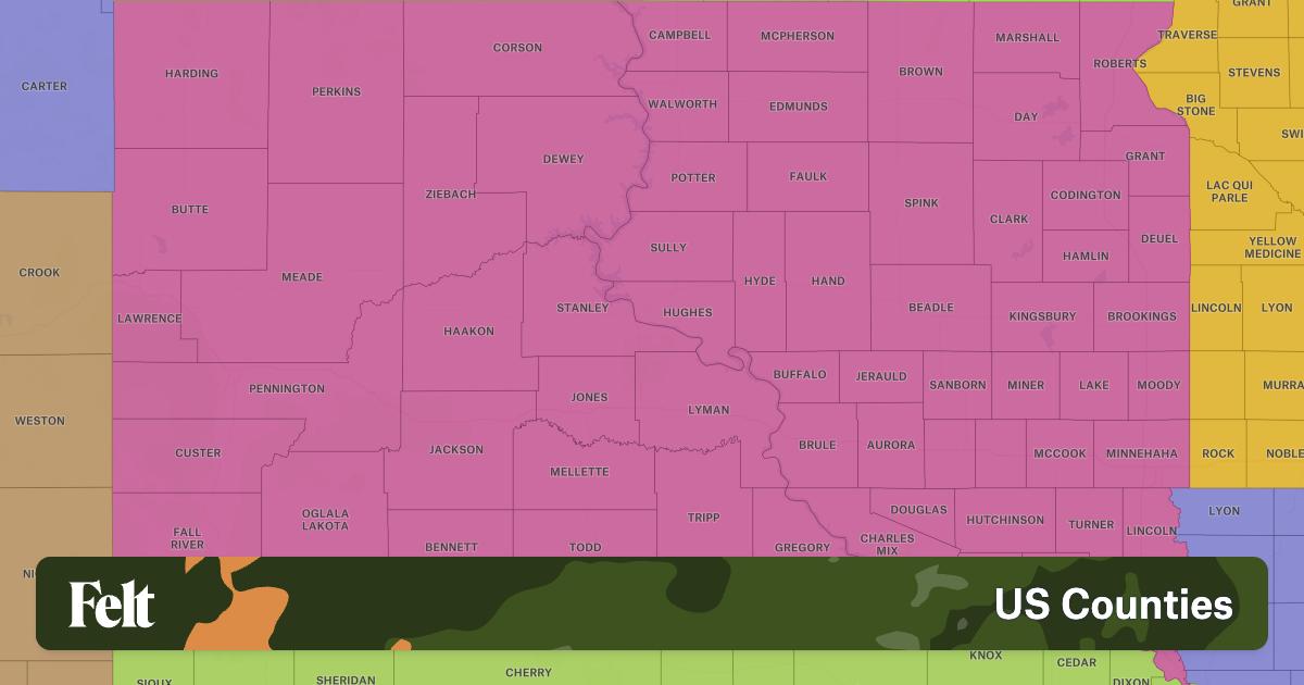 Counties in South Dakota